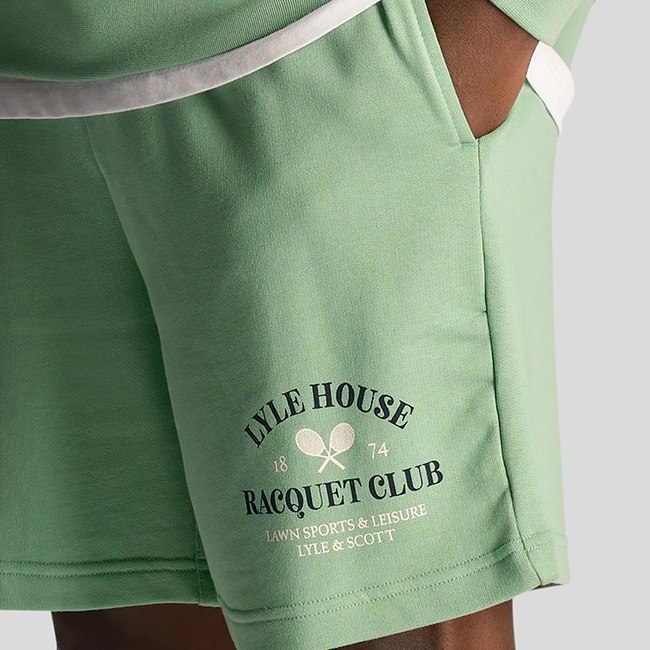Lyle & Scott Racquet Club Graphic Sweat Shorts