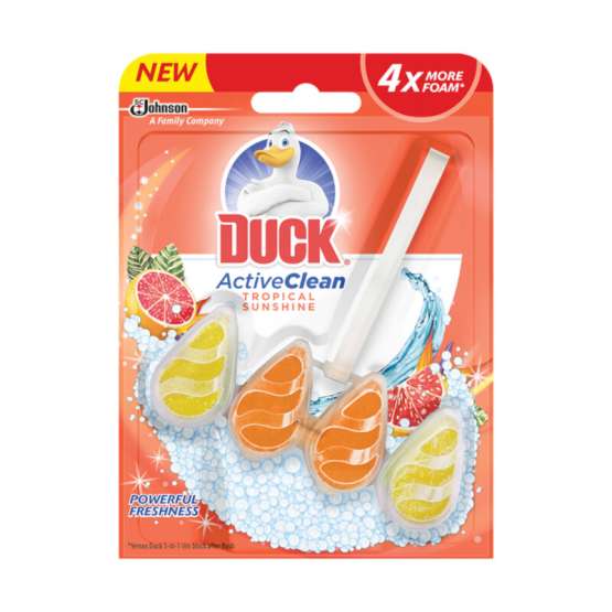 WC osveživač DUCK Active Clean korpica-Trop.Sunch