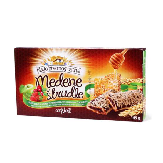 Štrudle MEDENA Koktel Mix dekor.sa čokoladom 145g