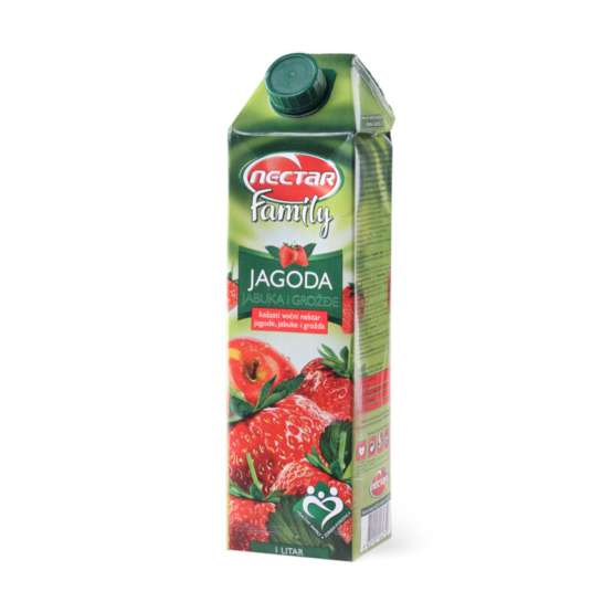 Negazirani sok NECTAR FAMILY jagoda 1l