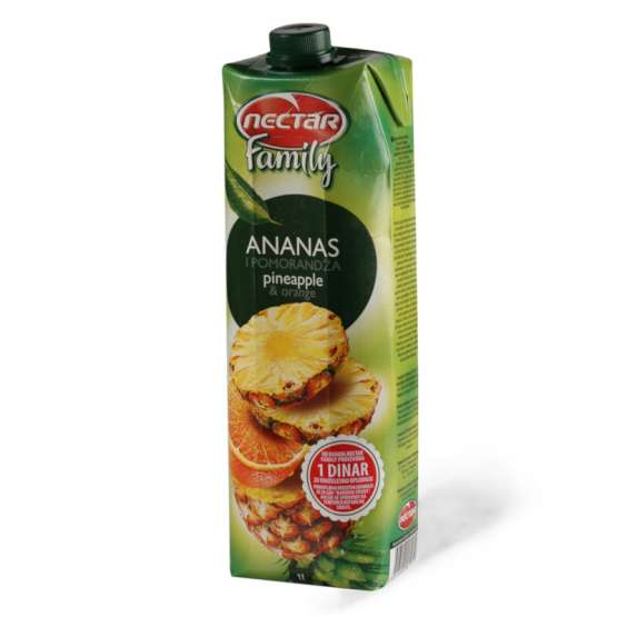 Negaz. sok NECTAR FAMILY ananas i pomorandža 50% 1L