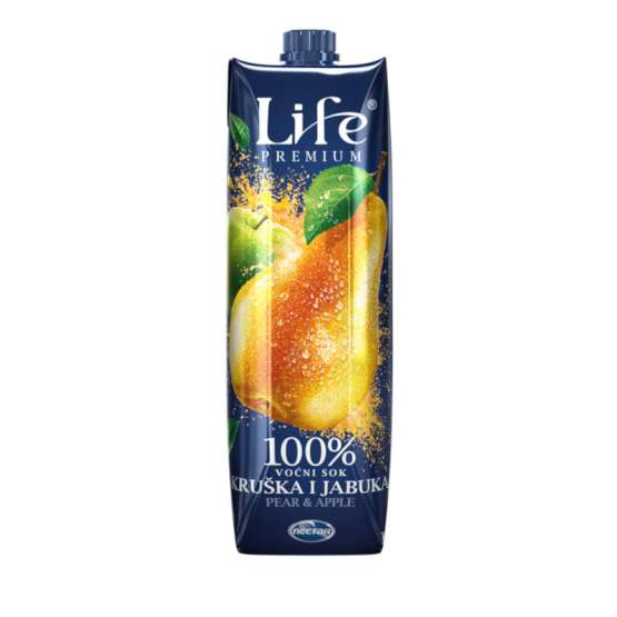 Negazirani sok NECTAR LIFE kruška 100% premium 1l