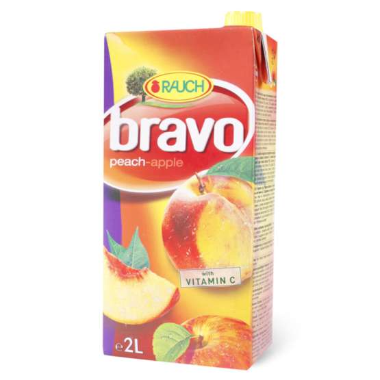 Negazirani sok BRAVO breskva jabuka 2l
