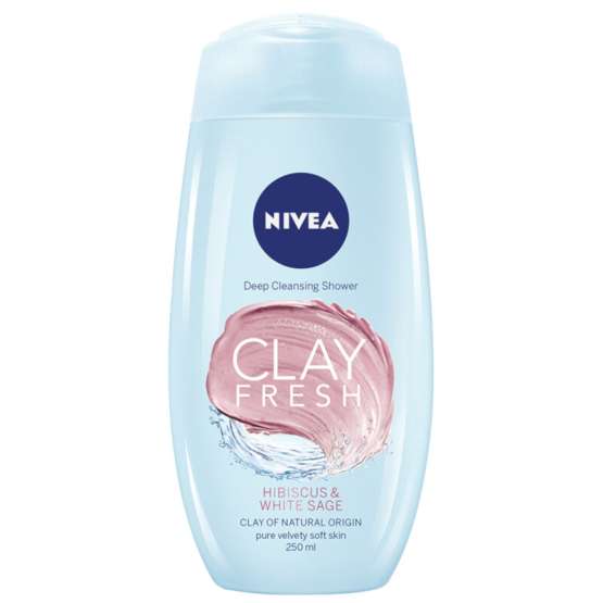 Gel za tuširanje NIVEA clay hibisk.i zalf.250ml