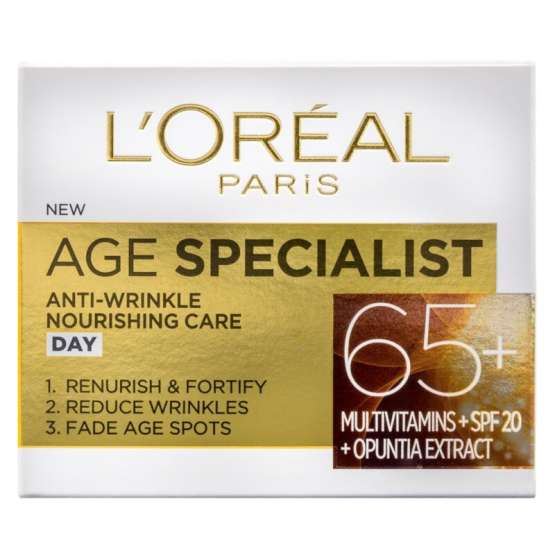 Krema za lice L'OREAL PARIS AGE SPECIALIST Anti-Wrinkle 65+ Dnevna nega protiv bora 50 Ml