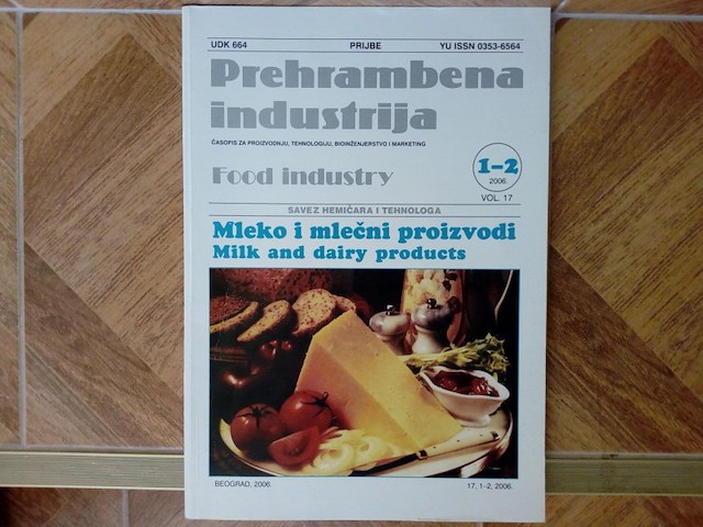 Prehrambena industrija 1-2 2006. VOL. 17