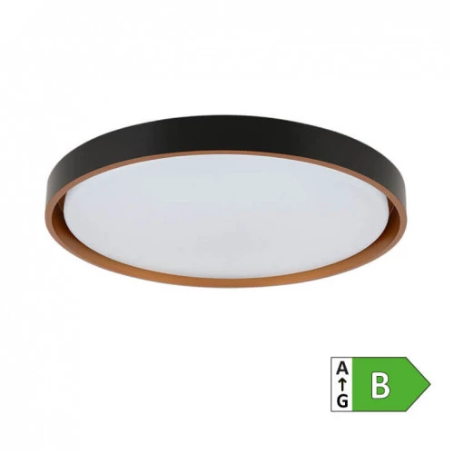 LED plafonjera crna 96W toplo, hladno, dnevna svetlost