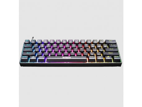 GAMDIAS TASTATURA HERMES E3 RGB MEHANIČKA, CRNA,RED SWITCH