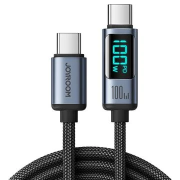 JOYROOM S-CC100A16 PRISM DIGITAL DISPLAY USB-C CABLE - 100W - BLACK