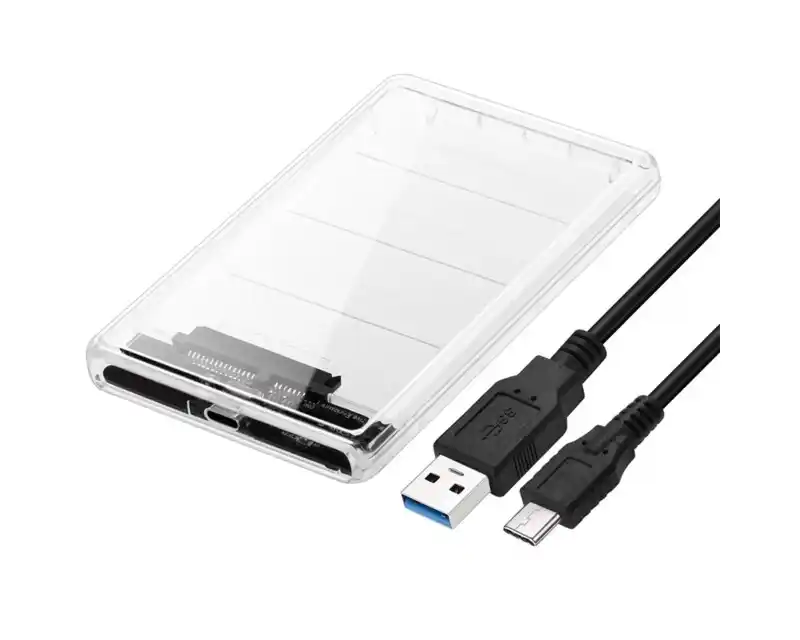 HDD Rack 2.5 SATA USB Tip C 3.0 Linkom Transparentni