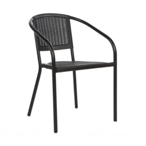 Baštenska stolica Tavoli VxŠxD: 79x53x57,5 cm, crna