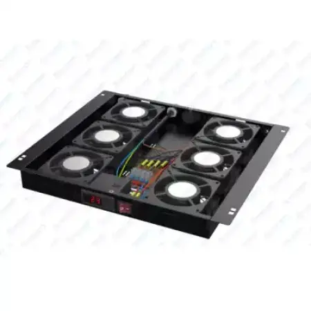 MIRSAN Ventilator panel sa 6 ventilatora sa digitalnim kontrolerom Mirsan MR.FAN6DT.01 crni