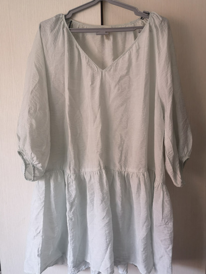 H&M letnja oversized haljina mint boje