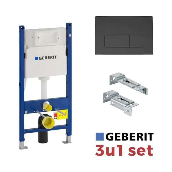 Geberit Duofix Delta 50 Basic set mat crna tipka