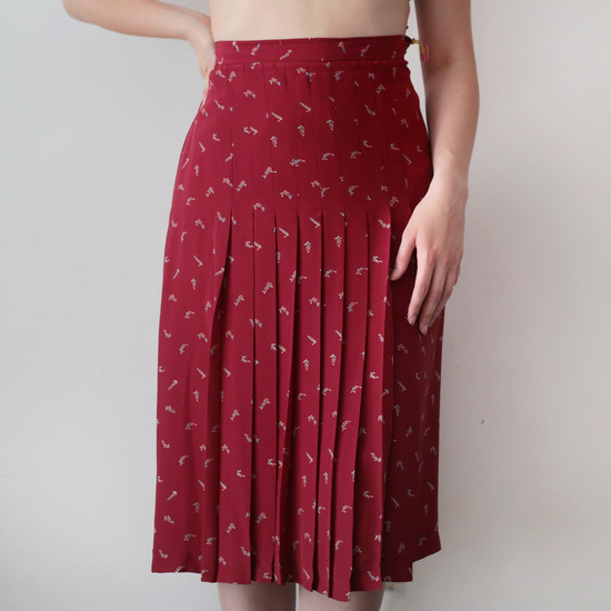    ASTIBO vintage suknja 100% grež svila