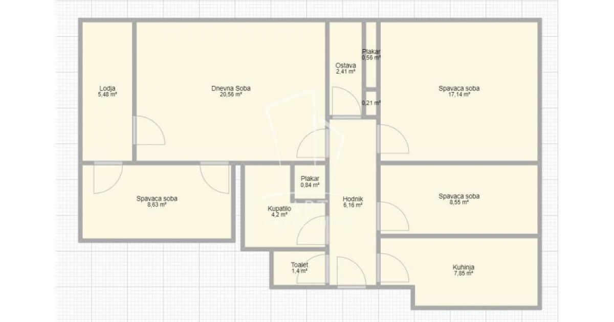 Blok 38, funkcionalan stan 86m2 ID#7472