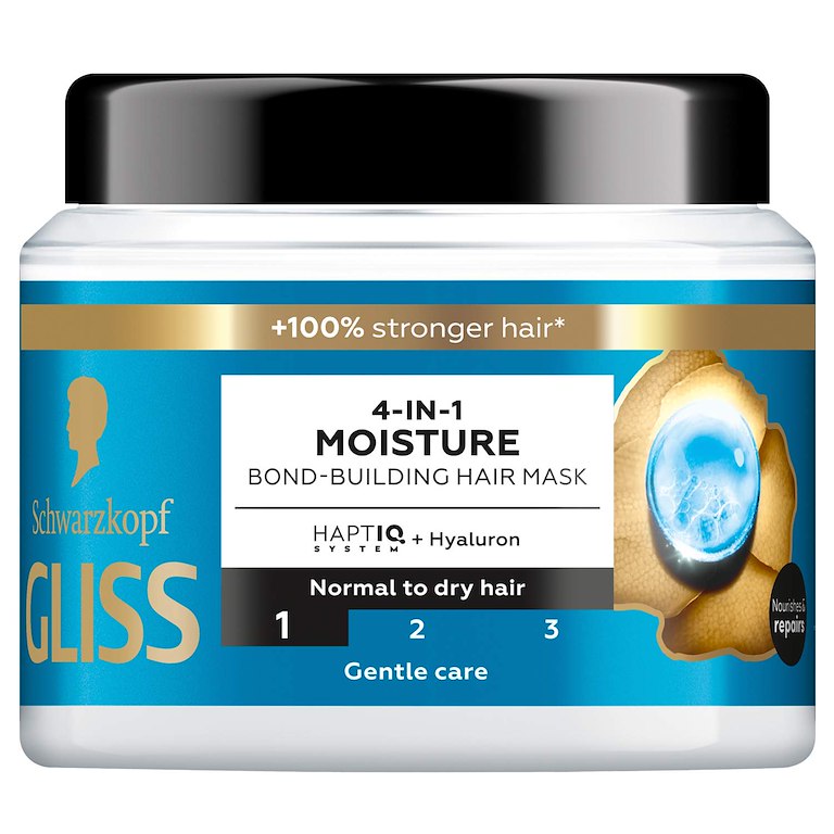 Gliss maska za kosu u teglici moisture 400ml gliss