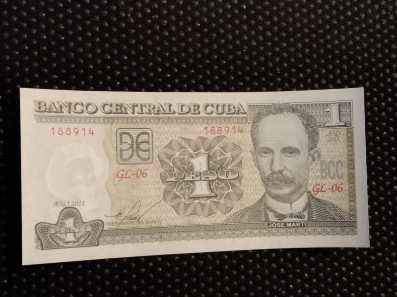 1 peso 2011 kuba UNC