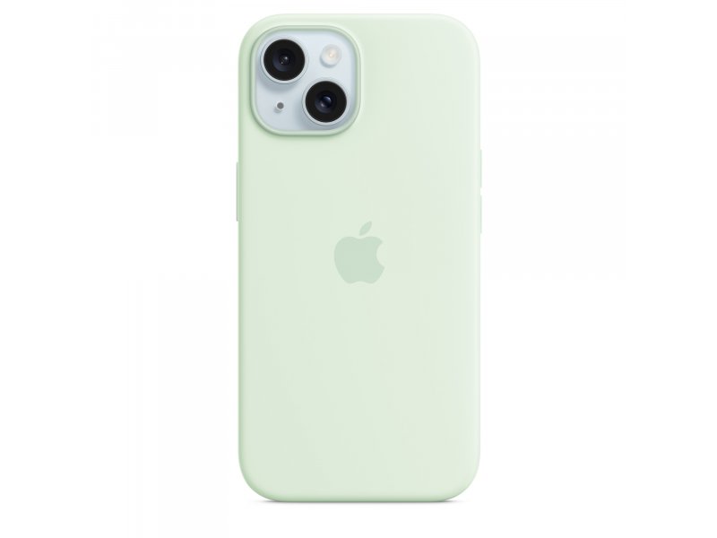APPLE IPHONE 15 SILICONE CASE WITH MAGSAFE – SOFT MINT ( MWNC3ZM/A )