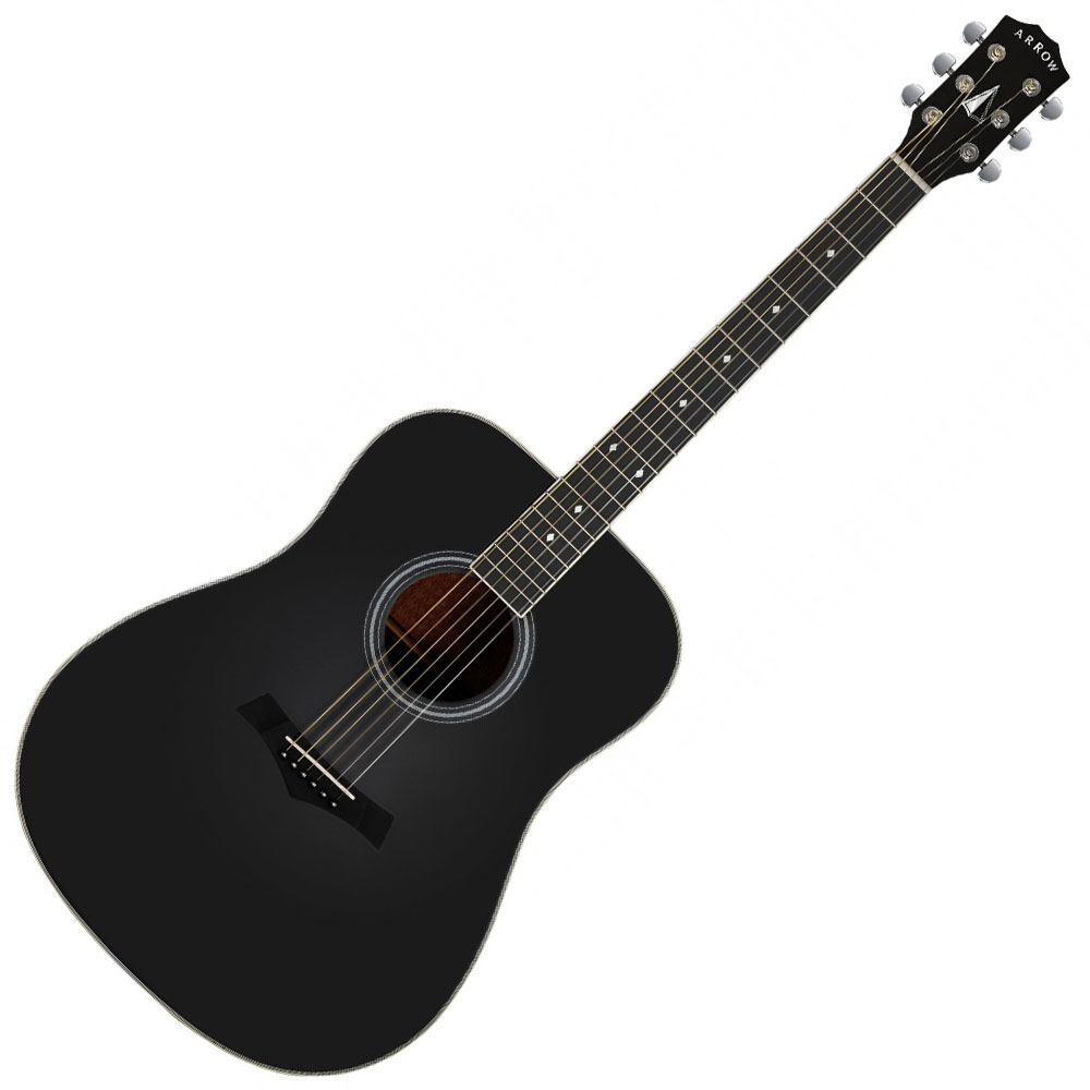 Arrow Bronze BLK Black akustična gitara