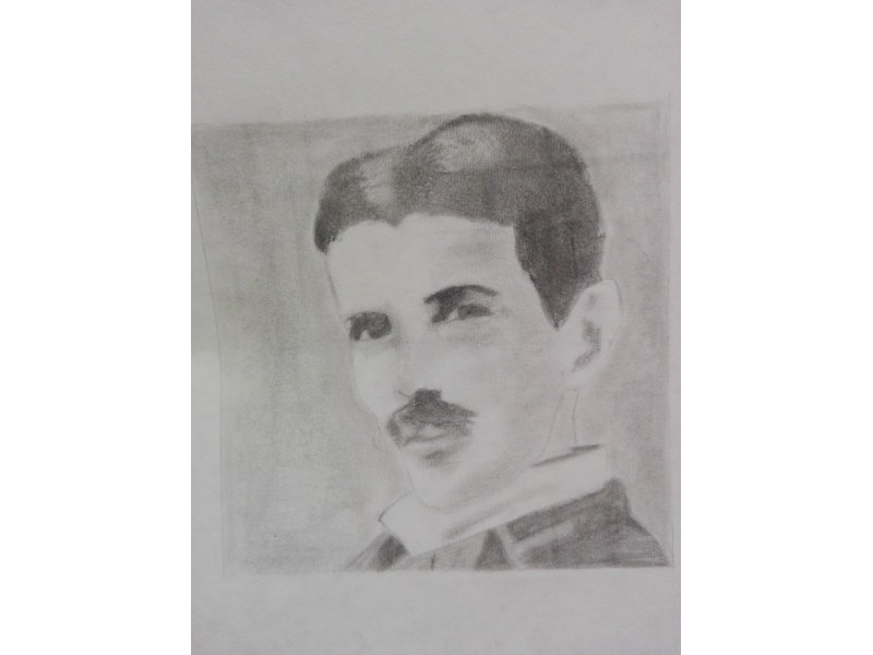 Crtež "Nikola Tesla"