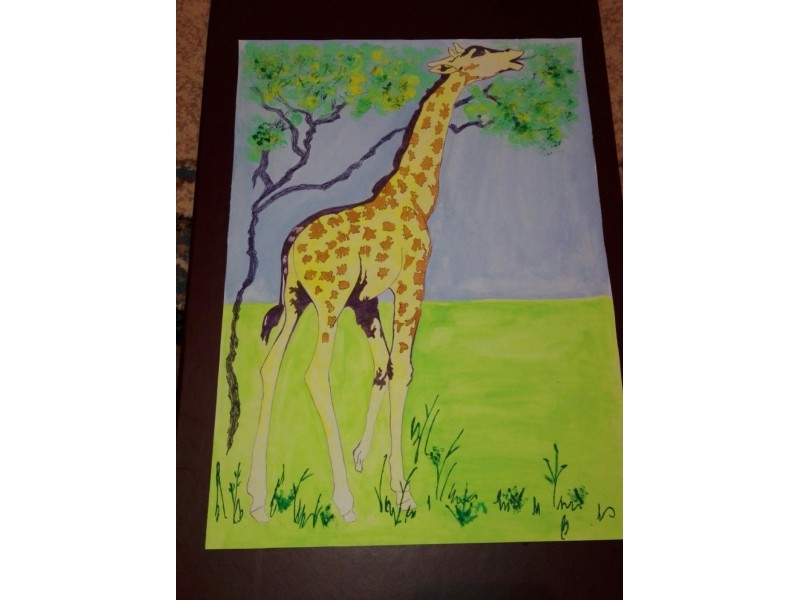 Crtež "Žirafa" 38x28 cm
