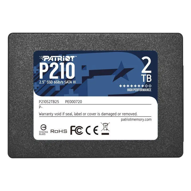 PATRIOT SSD 2.5 SATA3 2TB P210 520MBS/430MBS P210S2TB25