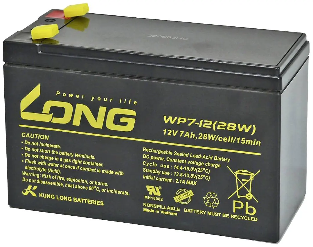 LONG Baterija za UPS WP7-12 28W 12V 7Ah