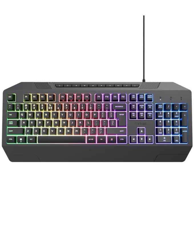 Trust GXT836 EVOCX Gaming tastatura, QWERTY, RGB, Crna