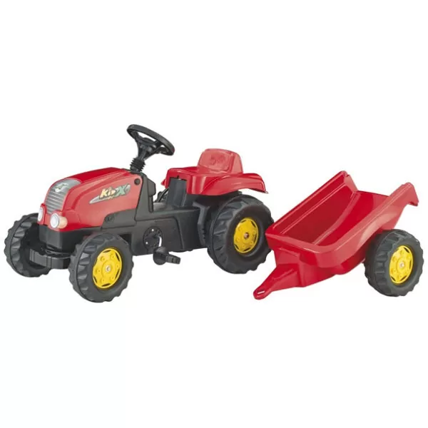 RollyToys Traktor na pedale sa prikolicom crveni (012121)