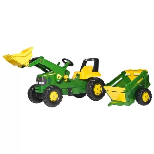 Rolly Toys John Deere Traktor na pedale sa prikolicom i kašikom (811496)