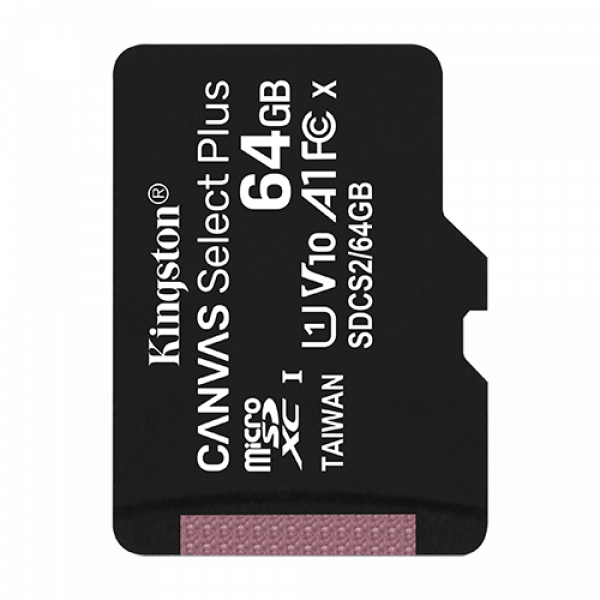 KINGSTON Memorijska kartica MicroSD 64 GB CANVAS SELECT PLUS - SDCS2/64GBSP -