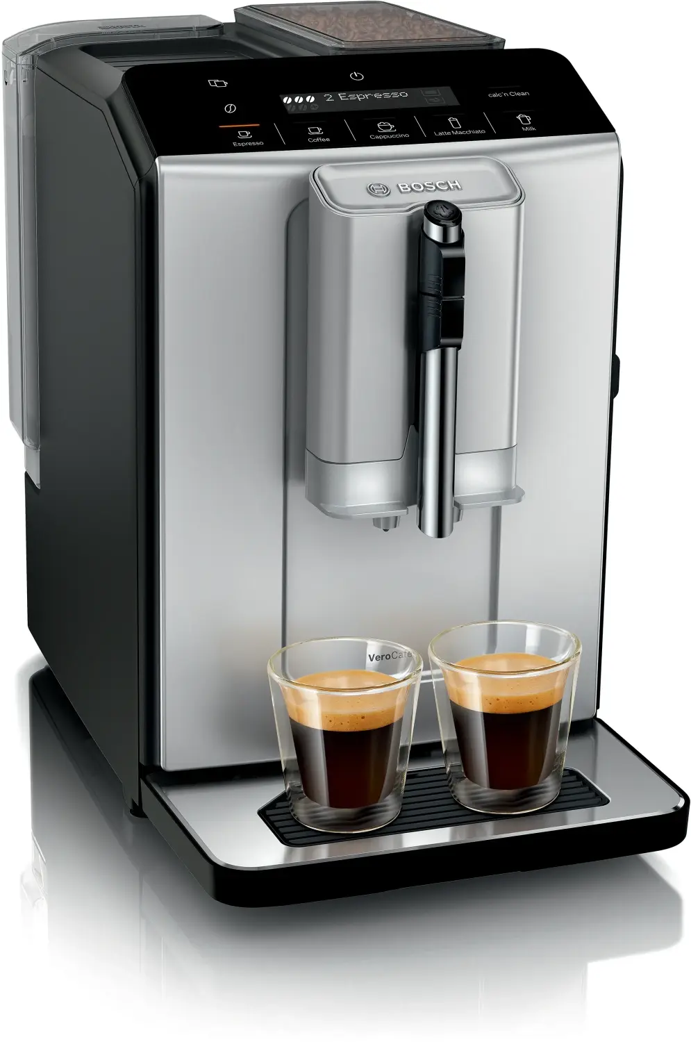 Bosch TIE20301 Espresso aparat za kafu, 2 napitka, LCD ekran, Crni