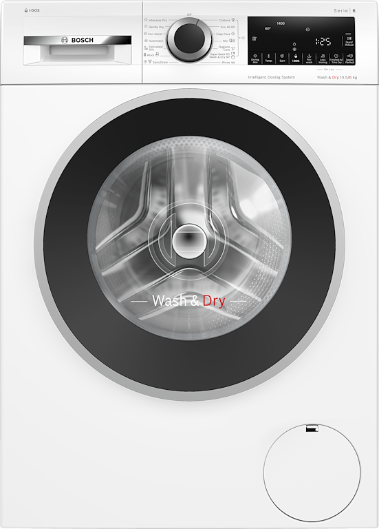 Series 6, washer-dryer, 10.5/6 kg, 1400 rpm, WNG254A0BY