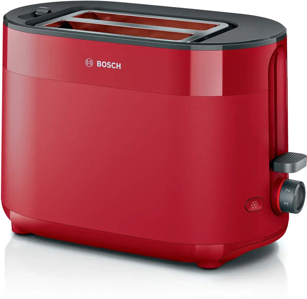 Bosch TAT2M124 Toster, Za 2 kriške hleba, Crveni