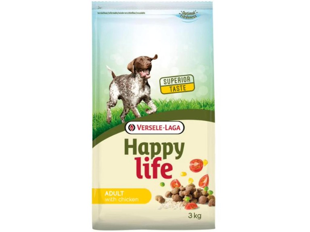 Happy Life Granule za odrasle pse Piletina