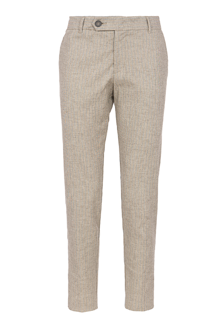 Muške prugaste pantalone sa praktičnim bočnim džepovima
Muške prugaste pantalone sa praktičnim bočnim džepovima