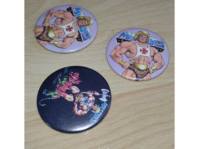 3 Yugo bootleg bedža MASTERS OF UNIVERSE