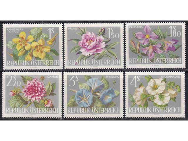 Austrija 1964 Flora čisto