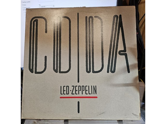 Led Zeppelin ‎– Coda, LP