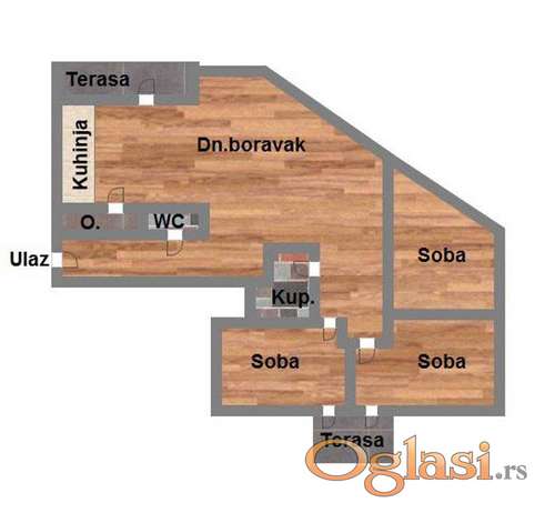 516113 Četvorosoban Veternik 100m2