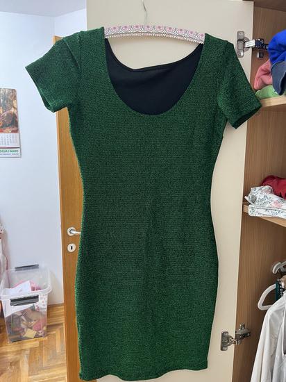 Zelena svetlucava haljina Koton
