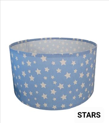 Abažur za lampu ili visilicu E27 navoj stars plavi