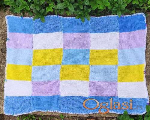 Pleteni pokrivac, prekrivac ili prostirka 85x60 cm