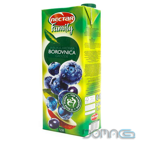 Nectar family borovnica 1.5l paket 1/8