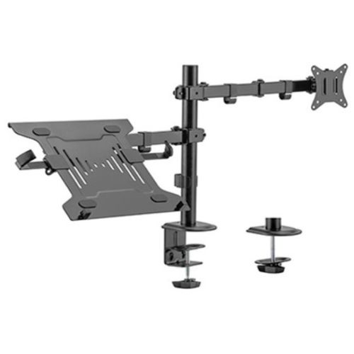 MA-DA-03 Gembird Podesivi stoni drzac za monitor tilt, 17-32 max.9kg + nosac za laptop