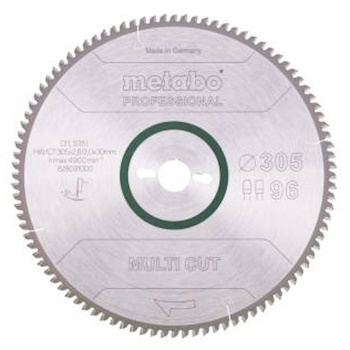 Metabo rezna ploča "MULTI CUT - PROFESSIONAL" 305x2.0x30mm Z96 FZ/TZ 628091000