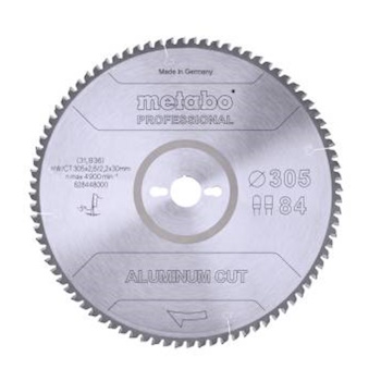 Metabo rezna ploča "ALUMINIUM CUT - PROFESSIONAL" 305x2.2x30mm HW/CT 84 zuba 628448000