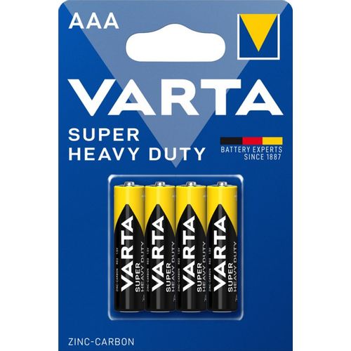 VARTA Superlife AAA 1.5V R03 SUPER HEAVY DUTY, PAK4 CK, Cink-karbon baterije