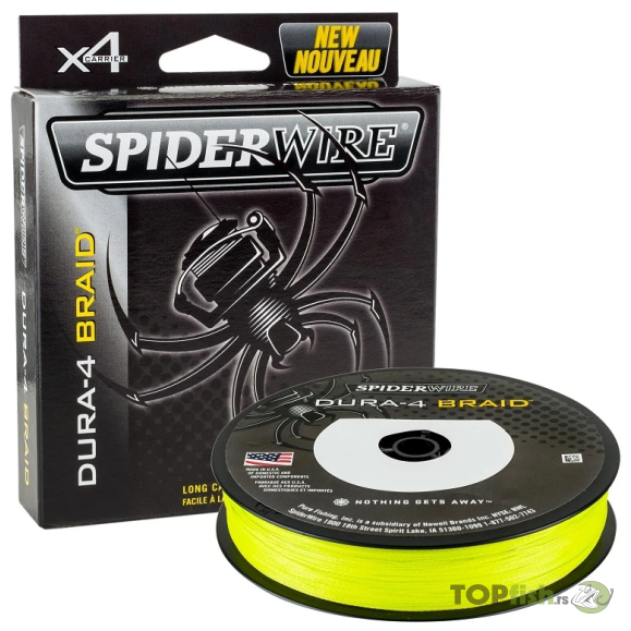 Spiderwire struna Dura 4 Yellow 150m